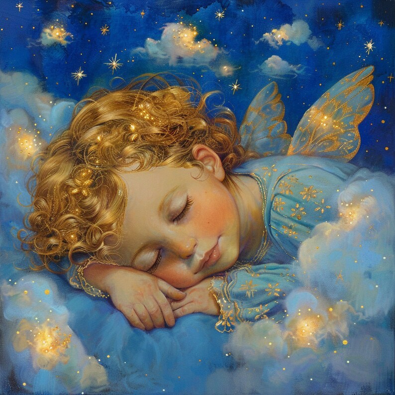 Baby Angel Watercolor Clip Art 4 JPG Mix Media Card Making Invitations ...
