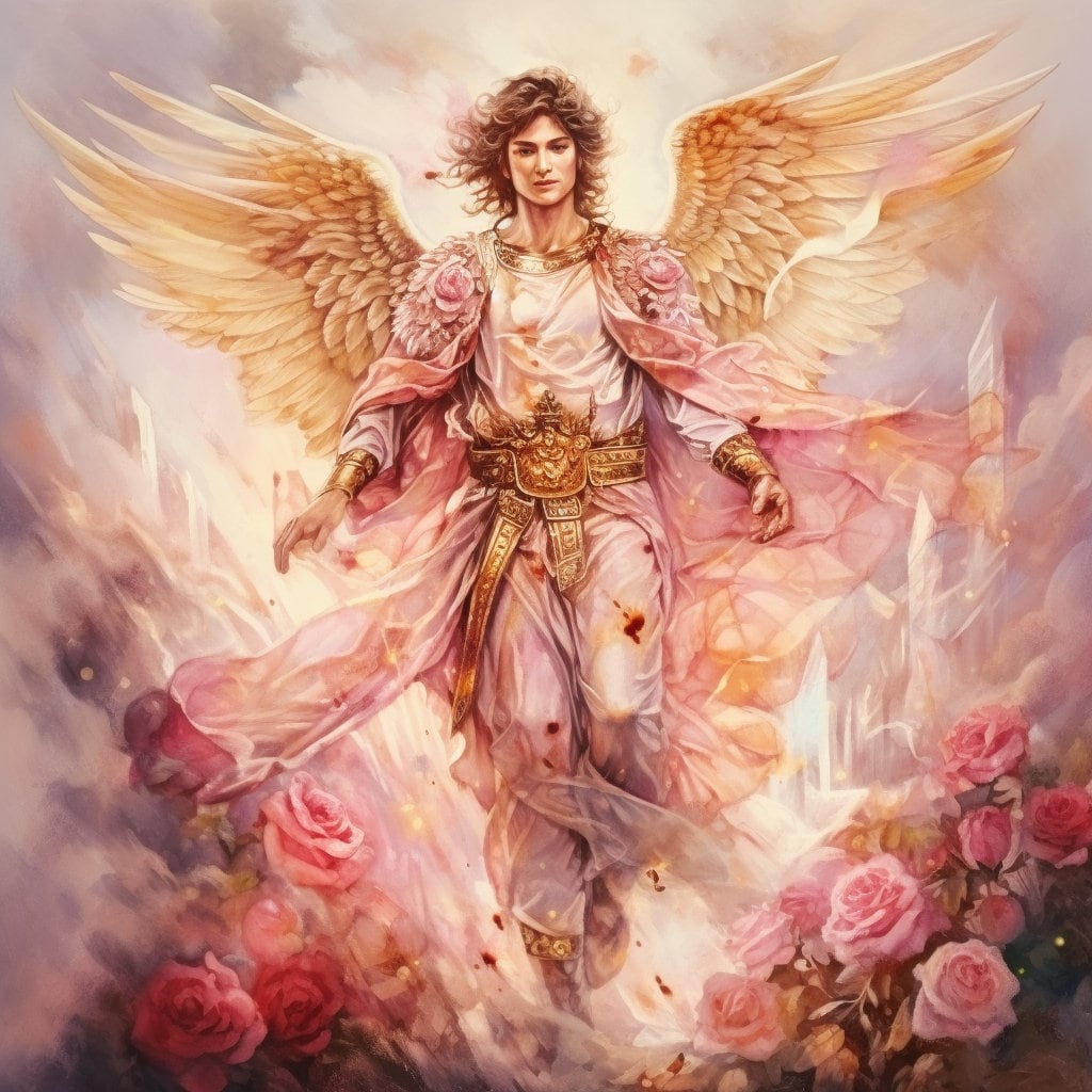 Archangel Chamuel Clip Art 4 JPG Mix Media Card Making Invitations ...