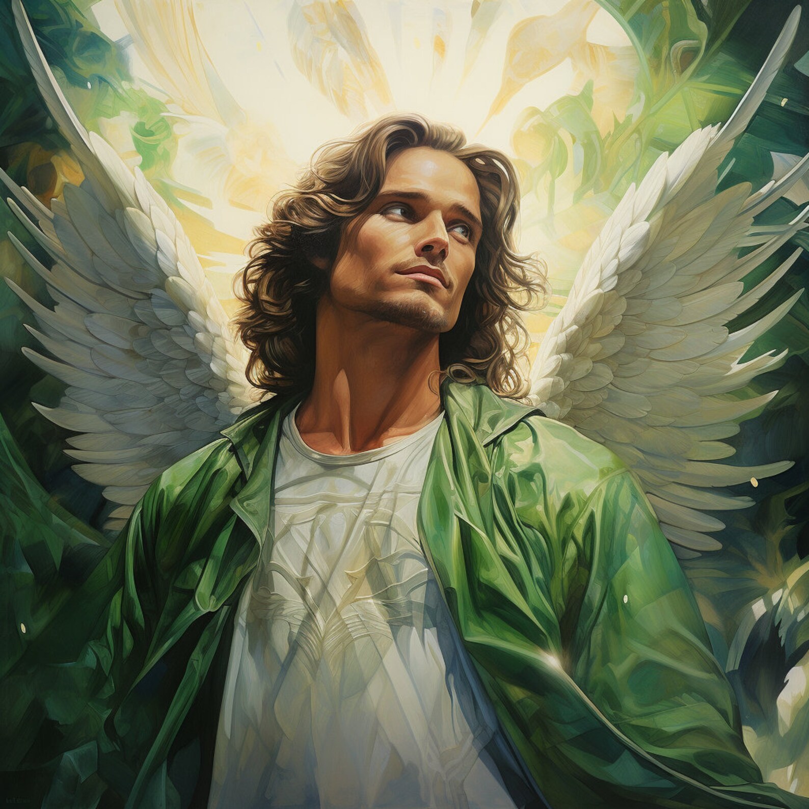 Archangel Rafael Clip Art 4 JPG Mix Media Card Making Invitations ...