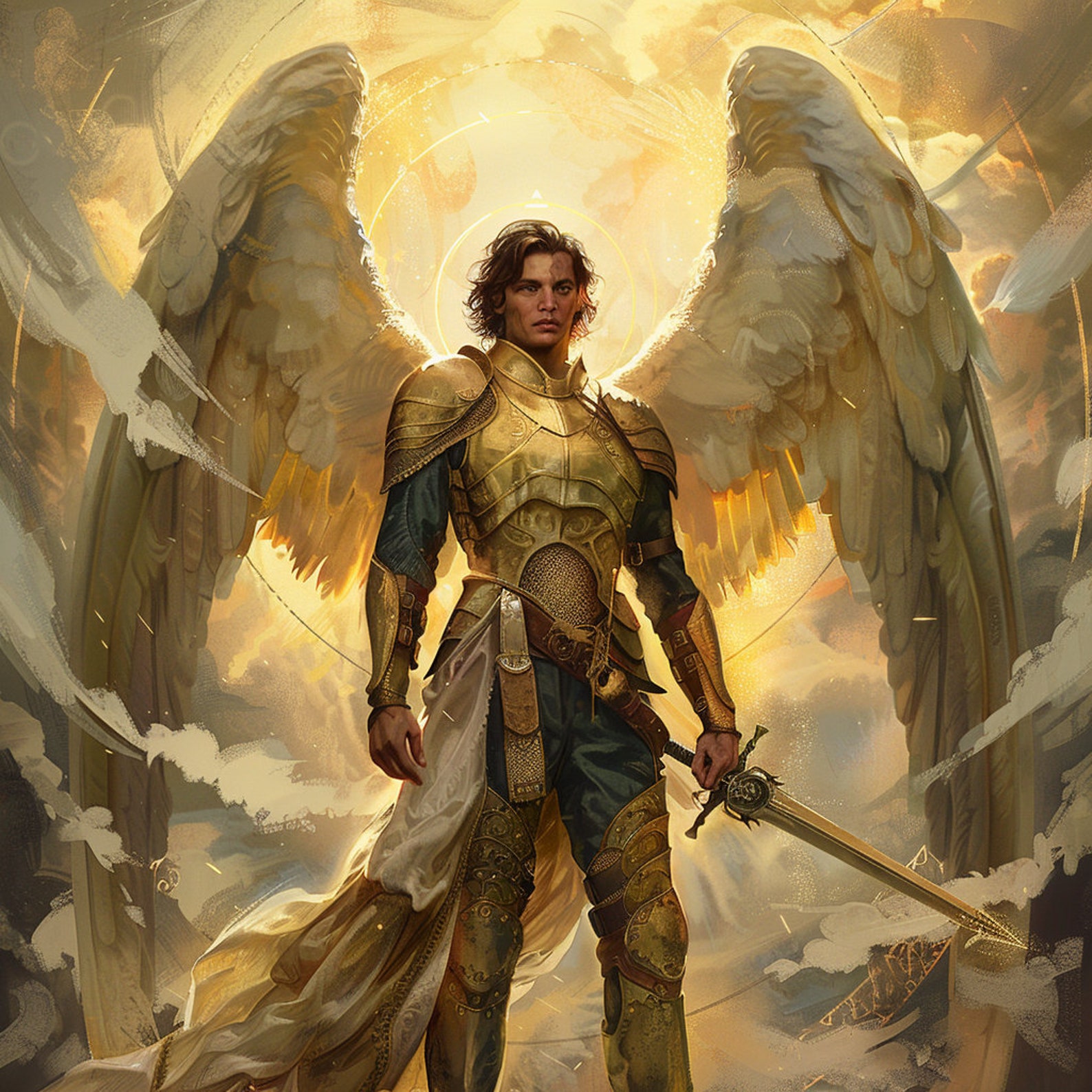 Archangel Metatron Clip Art 4 JPG Mix Media Card Making Invitations ...