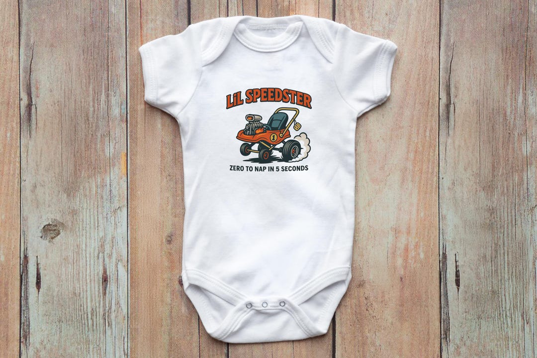 Lil Speedster Baby Onesie: Funny Hot Rod Stroller Design - Etsy