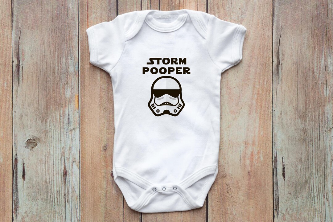 Storm Trooper Baby Bodysuit: Star Wars Infant Romper - Etsy