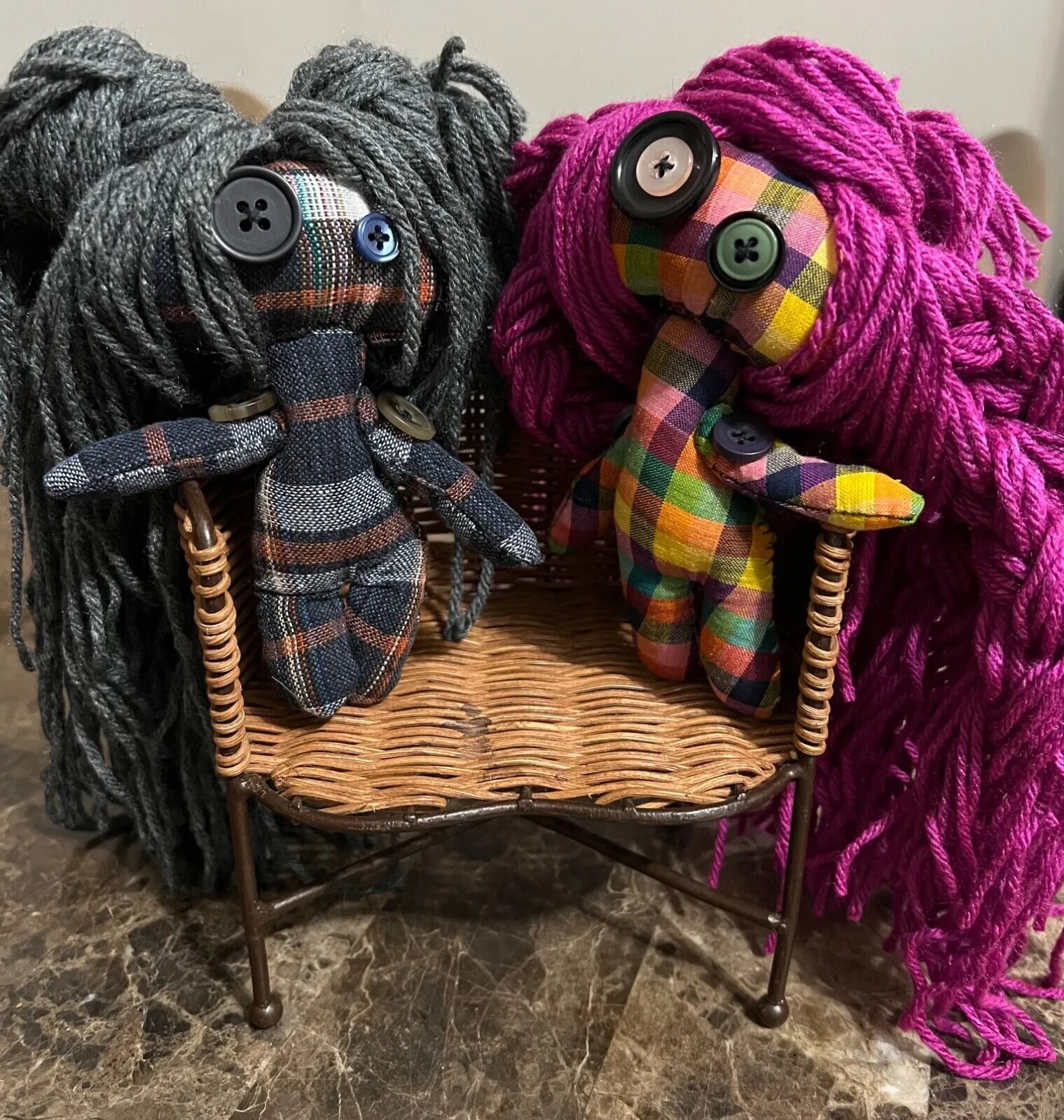 Rag Doll, Yarn Doll, Poppet, Voodoo Doll, Witch Doll - Etsy