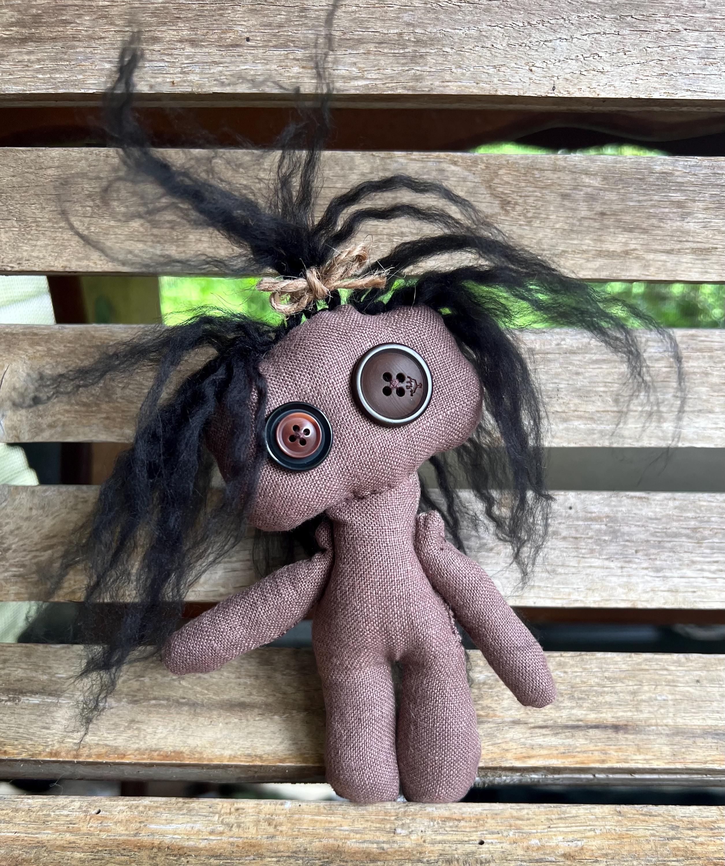 Misfit Mini Poppet Doll: One-of-a-kind Voodoo Witch Rag Doll - Etsy