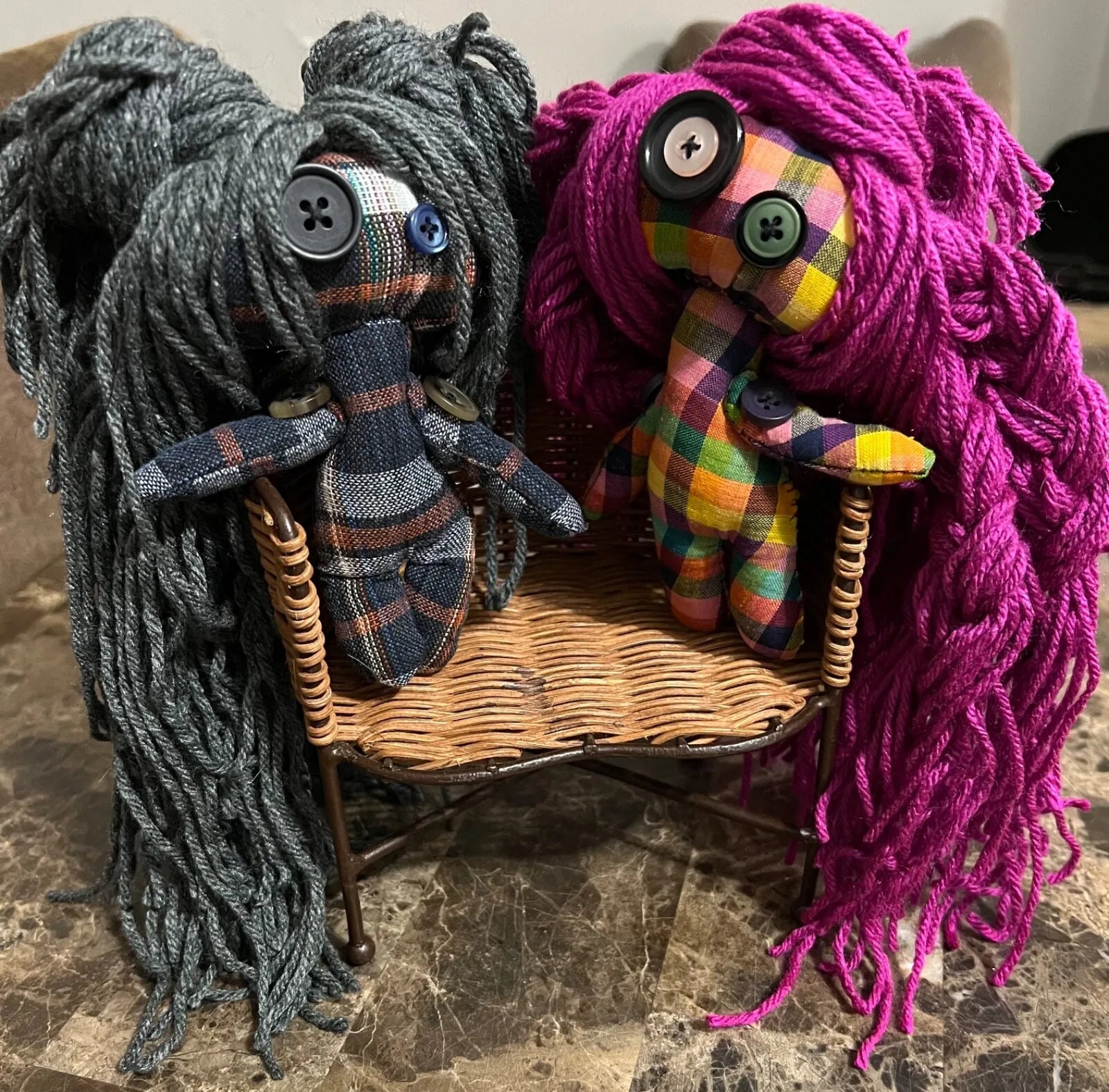 Rag Doll, Yarn Doll, Poppet, Voodoo Doll, Witch Doll - Etsy