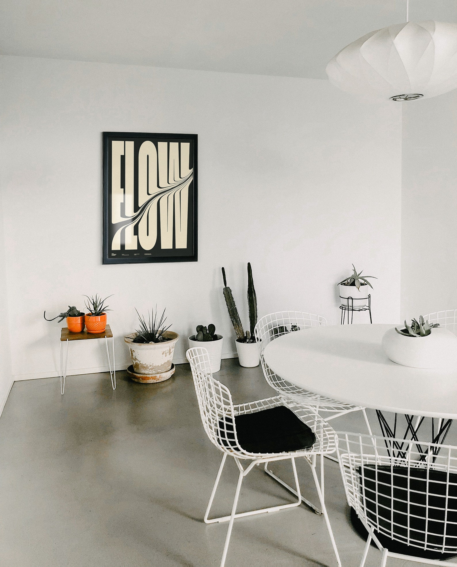 Flow Typography Poster Font Illustration Bold Letter Wall-art Print ...