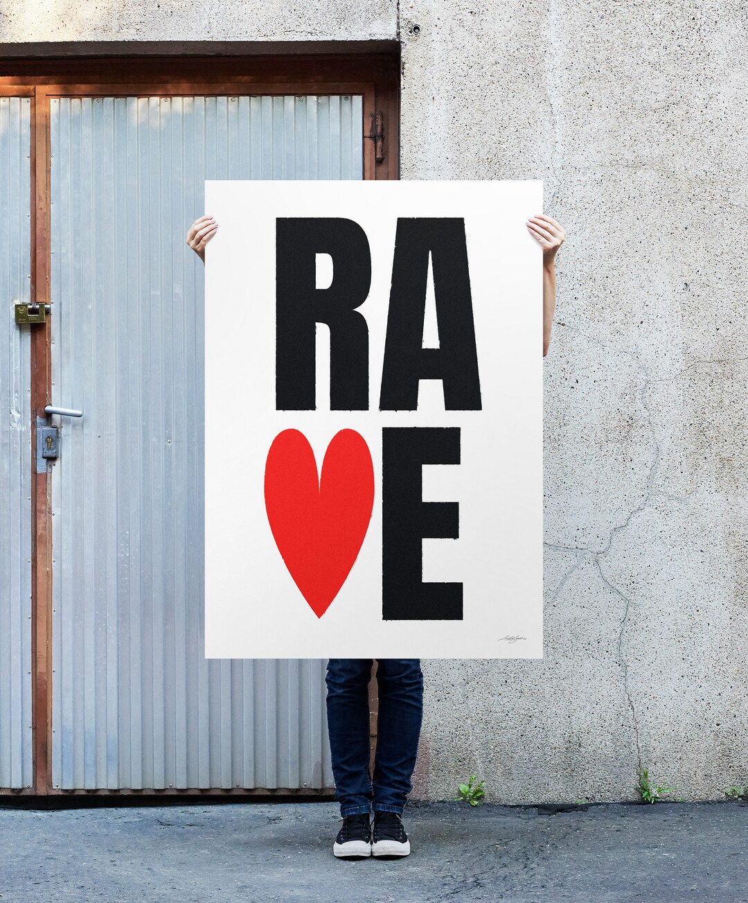 Rave Poster, Love Techno Music Wall Art ,love Typography Music Art ...