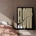 Flow Typography Poster Font Illustration Bold Letter Wall-art Print ...