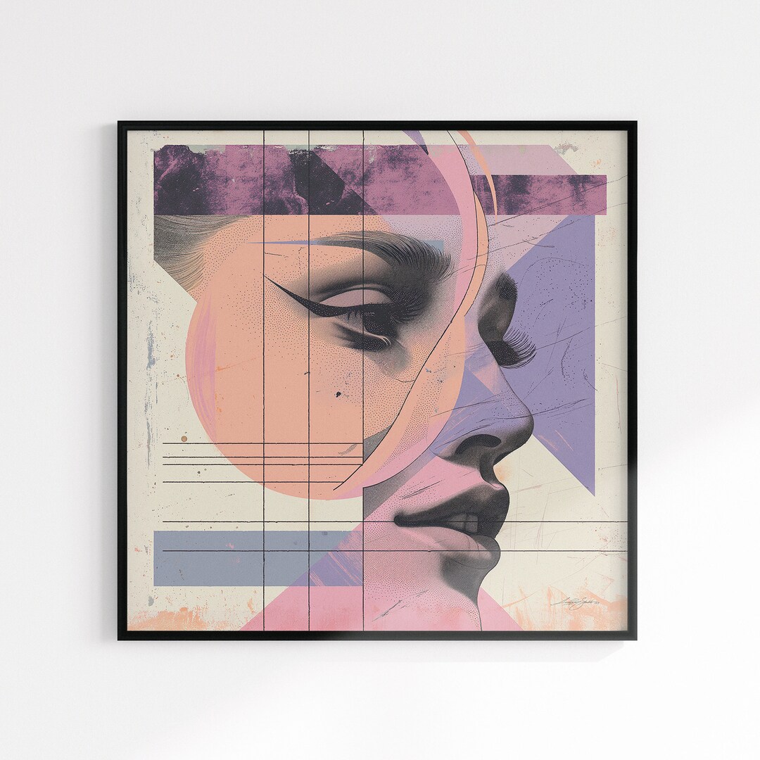 Bauhaus Portrait Print: Mid-century Modern Art Poster - Etsy