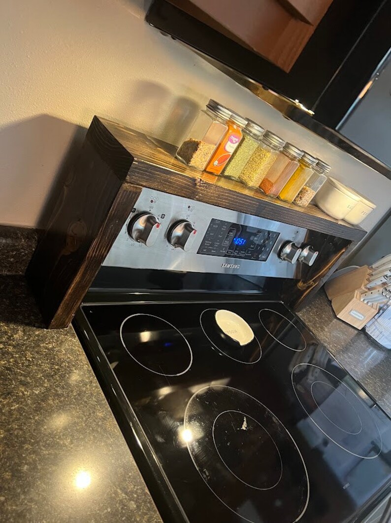 Over the Stove Storage, Oven Spice Rack, Stove Shelf, Kitchen Stove ...
