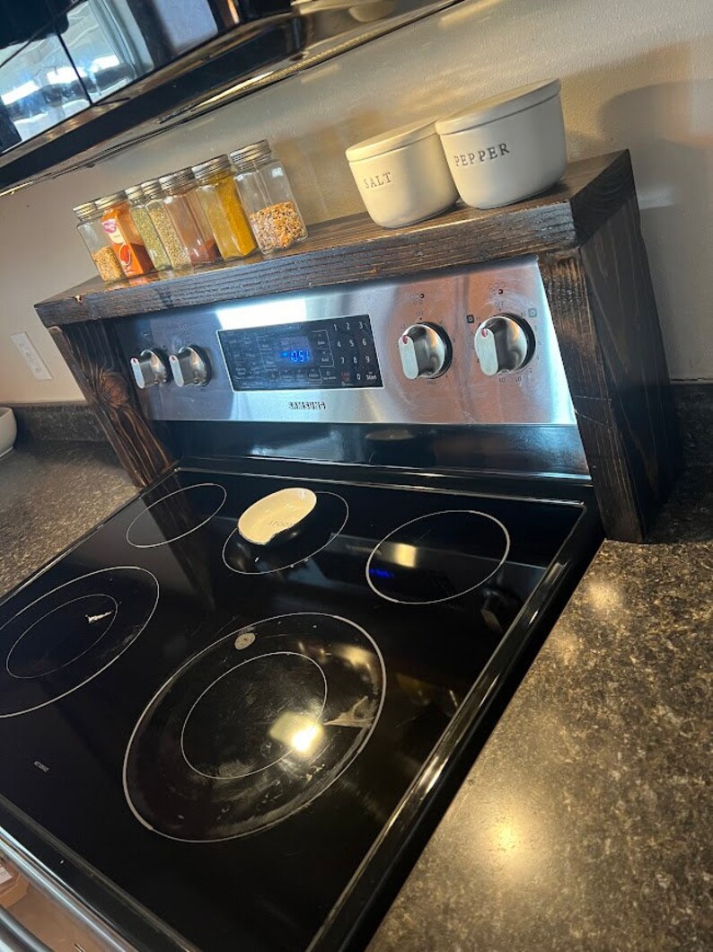 Over the Stove Storage, Oven Spice Rack, Stove Shelf, Kitchen Stove ...