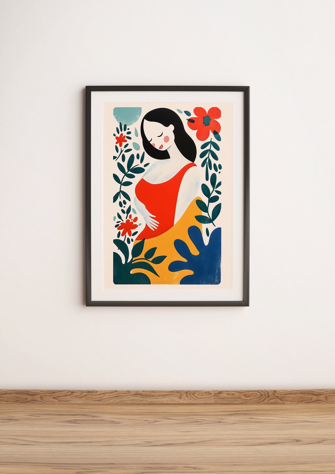 Mom to Be, Motherhood Art Print, New Mum Poster, Woman Illustration ...