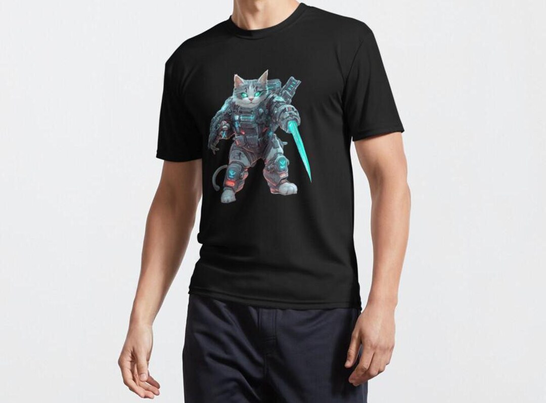 Cybercat Guardian,cyberpunk, Cybercat, Guardian Cat, Sci-fi Fashion ...