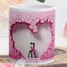Pink Heart Mug, Anniversary Gift, Birthday Gift, Special Occasions Gift ...
