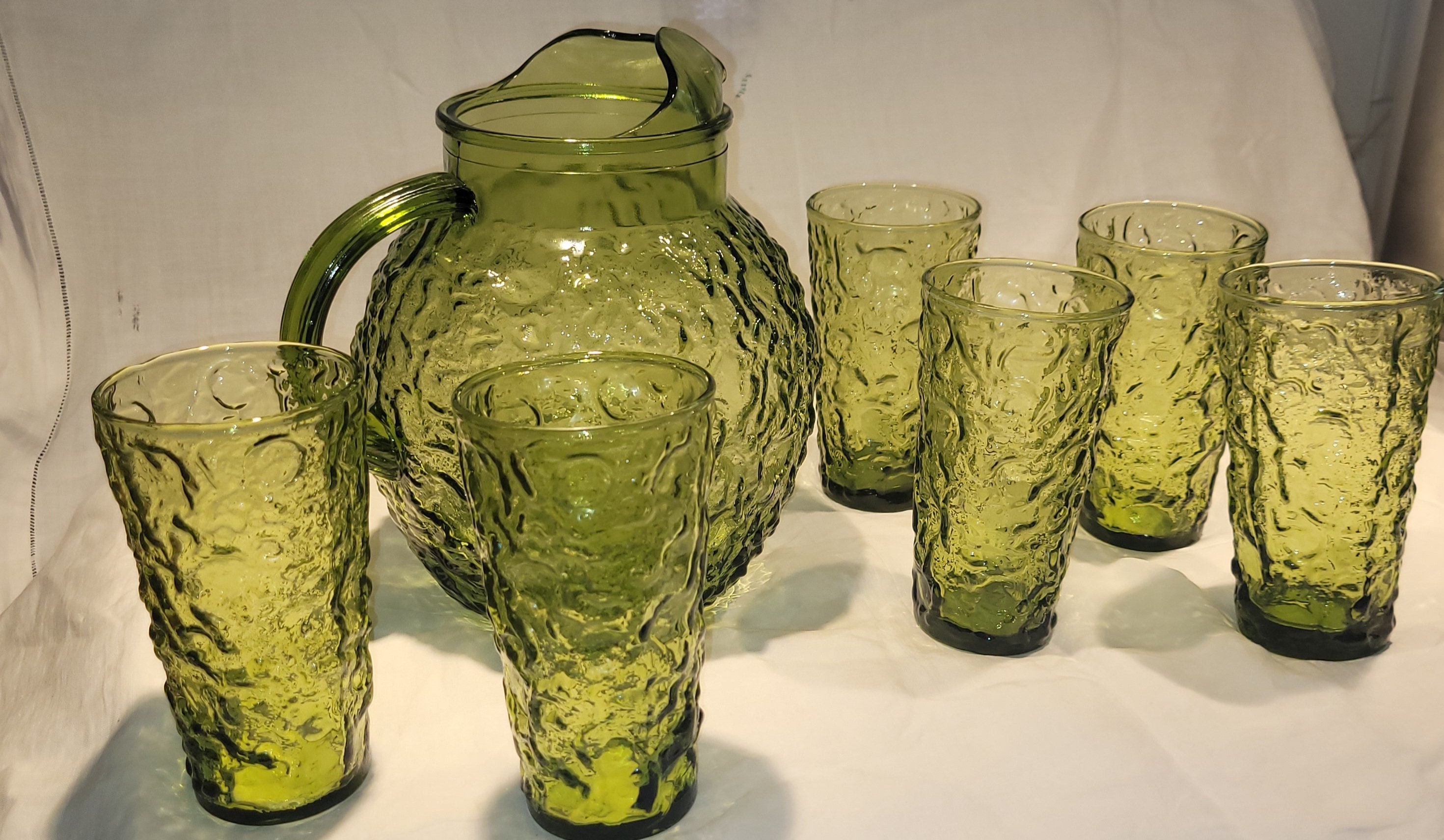 Globe Pitcher With Six Glasses Set of Anchor Hocking in Lido Milano ...