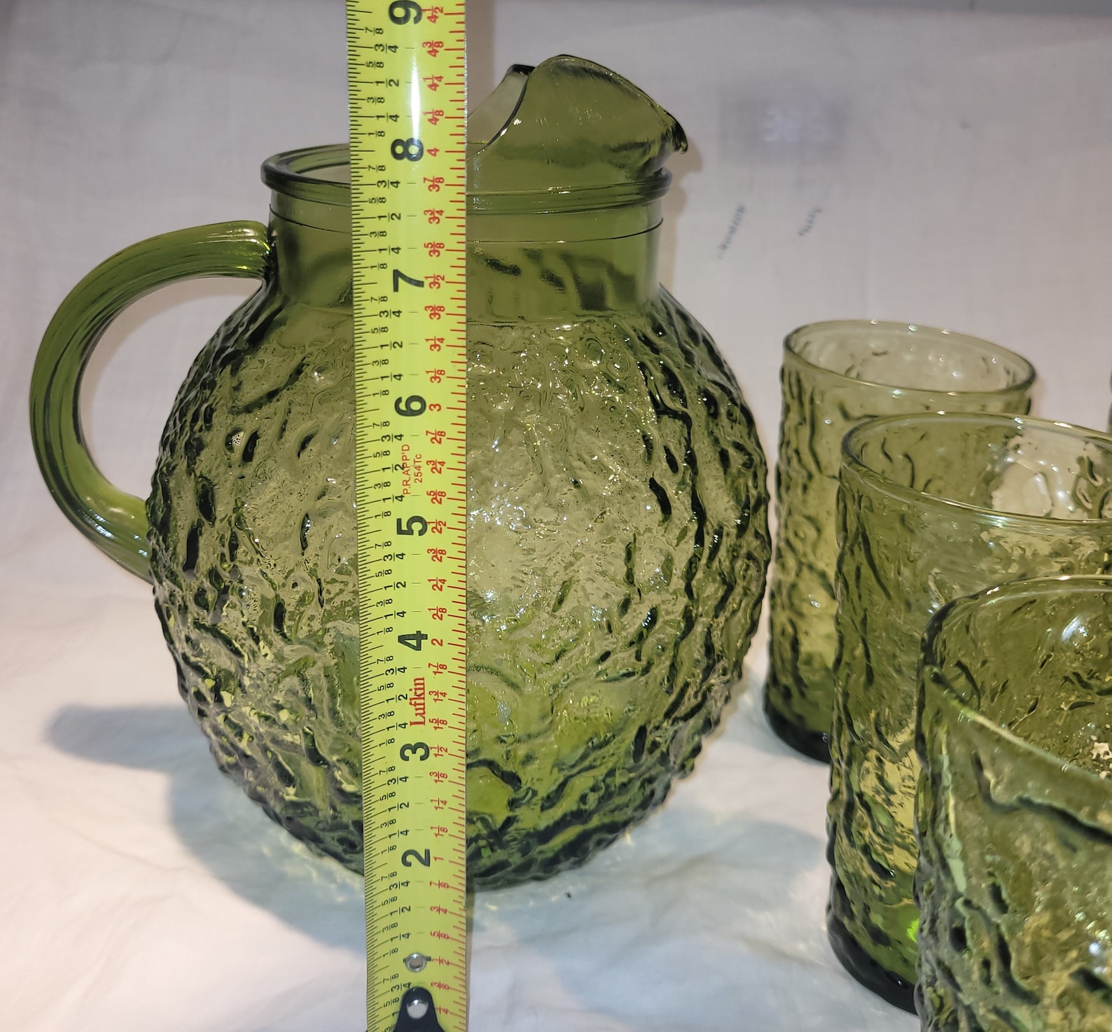 Globe Pitcher With Six Glasses Set of Anchor Hocking in Lido Milano ...