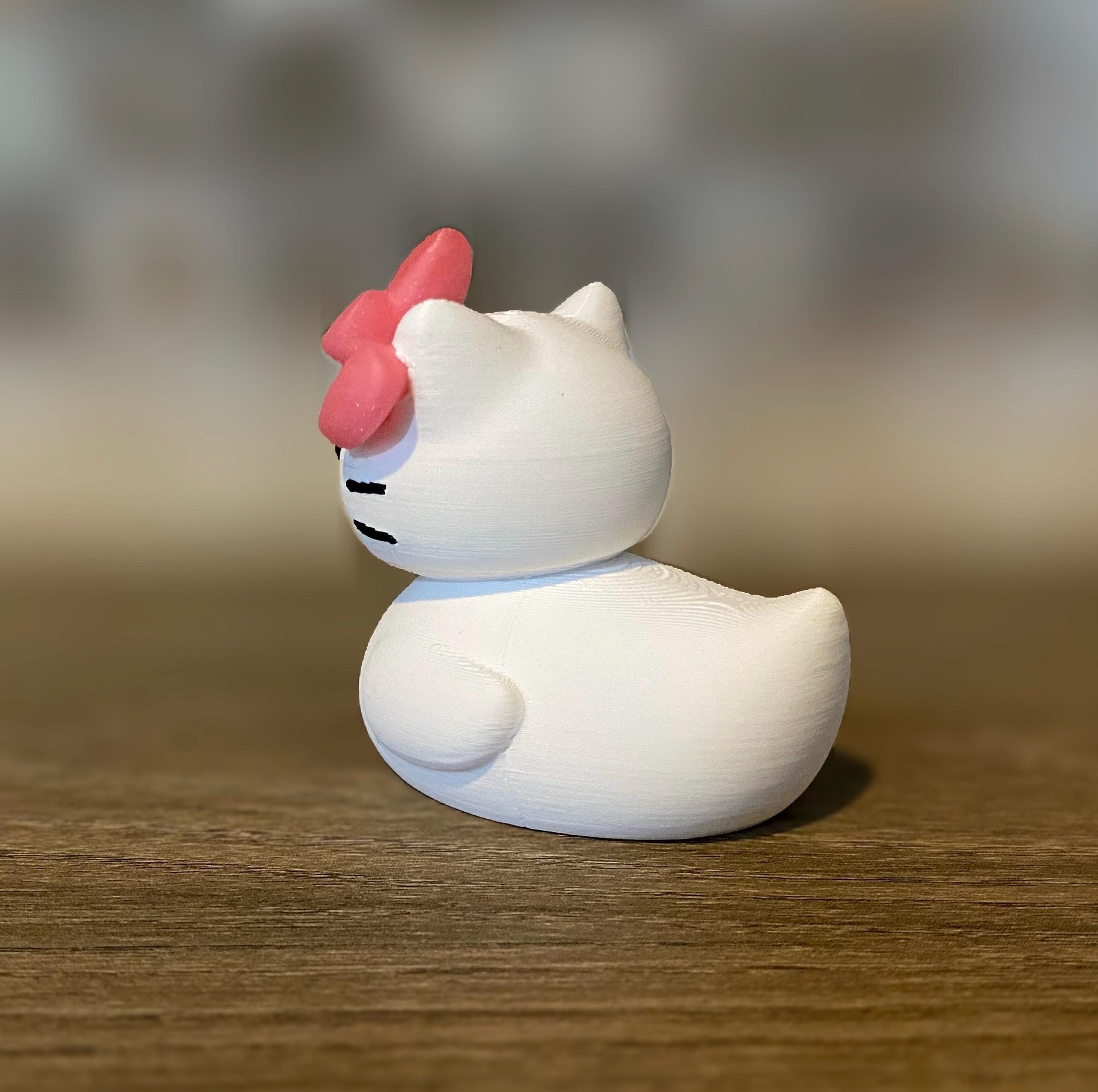 Hello Kitty Duck With Pink Sparkle Bow Duck Jeep - Etsy