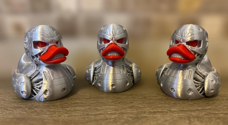 The Duckinator - 3D Printed Figurine - Car Dashboard Decor - Ducking ...