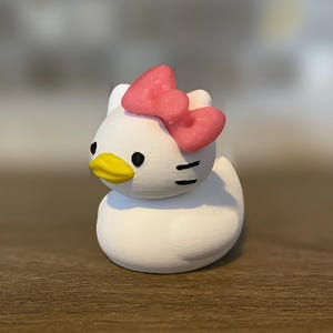 Hello Kitty Duck With Pink Sparkle Bow Duck Jeep - Etsy