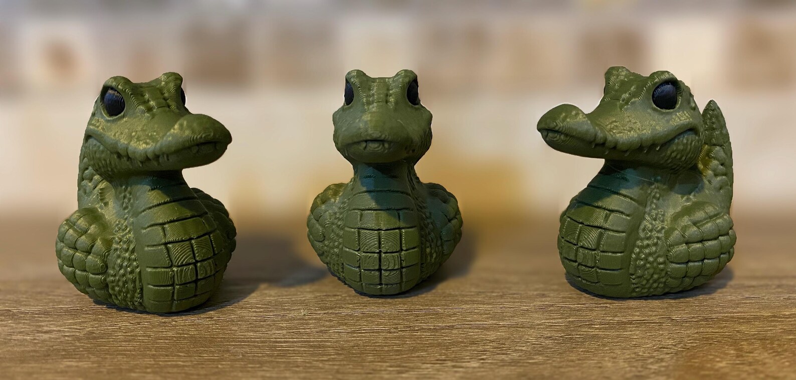 Crocodile Duck- 3D Printed Figurine - Jeep Ducking Gift - Cruises ...