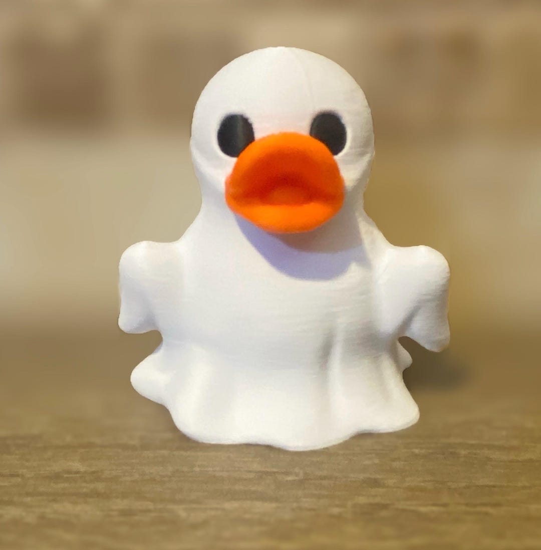 Ghost Duck - 3D Printed Figurine - Car Dashboard Decor - Ducking Gift ...