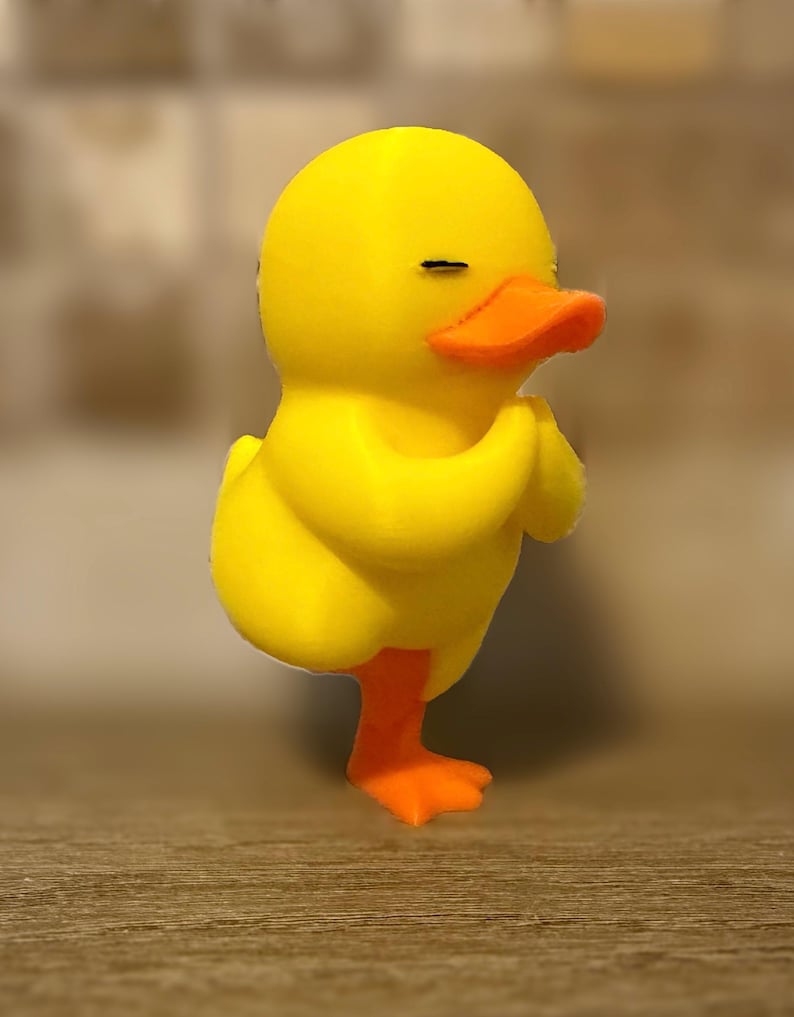 Yoga Duck - Tree Pose - 3D Printed Figurine - Car Dashboard Decor ...