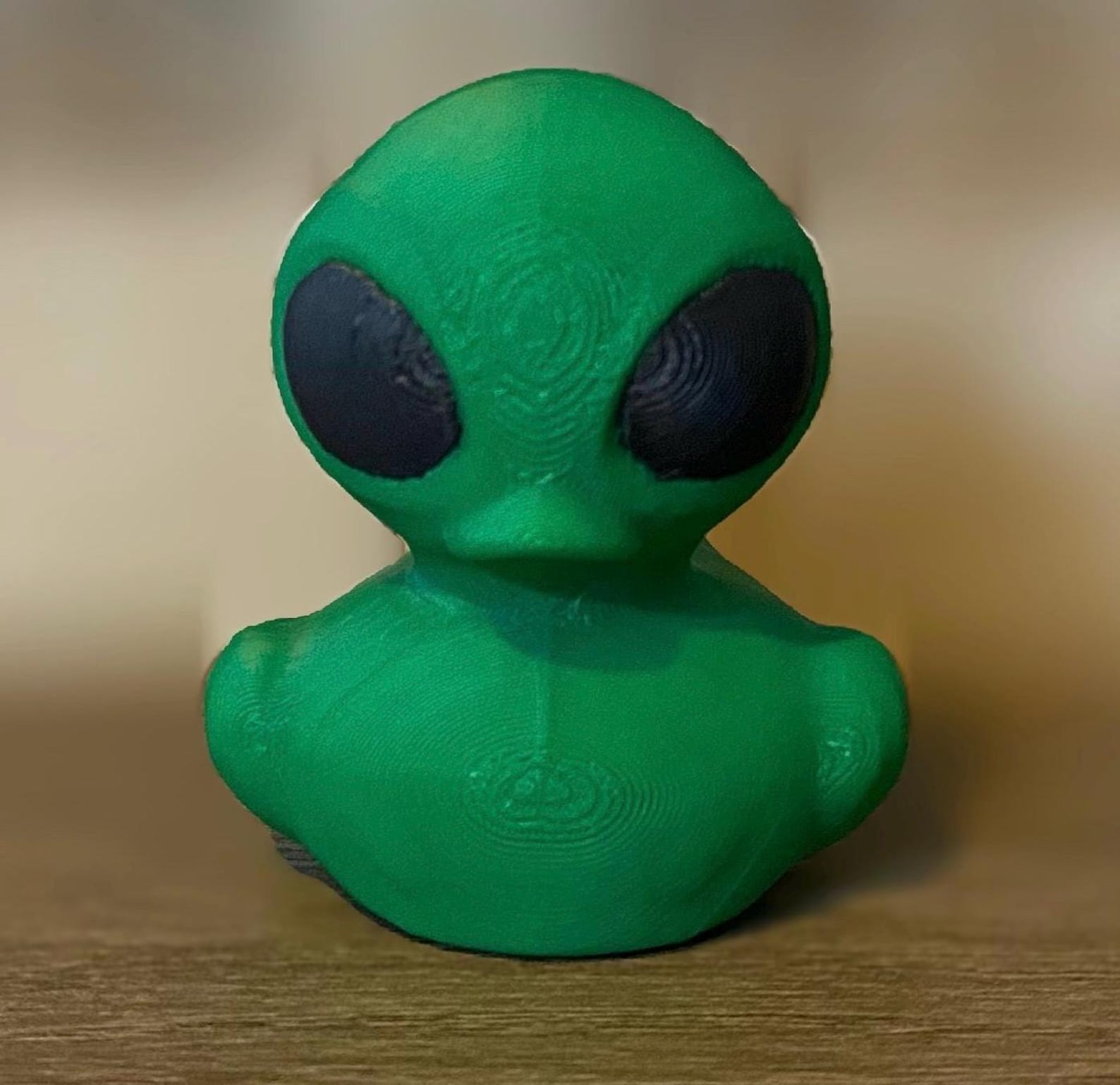 Green Alien Duck - 3D Printed Figurine - Car Dashboard Decor - Ducking ...