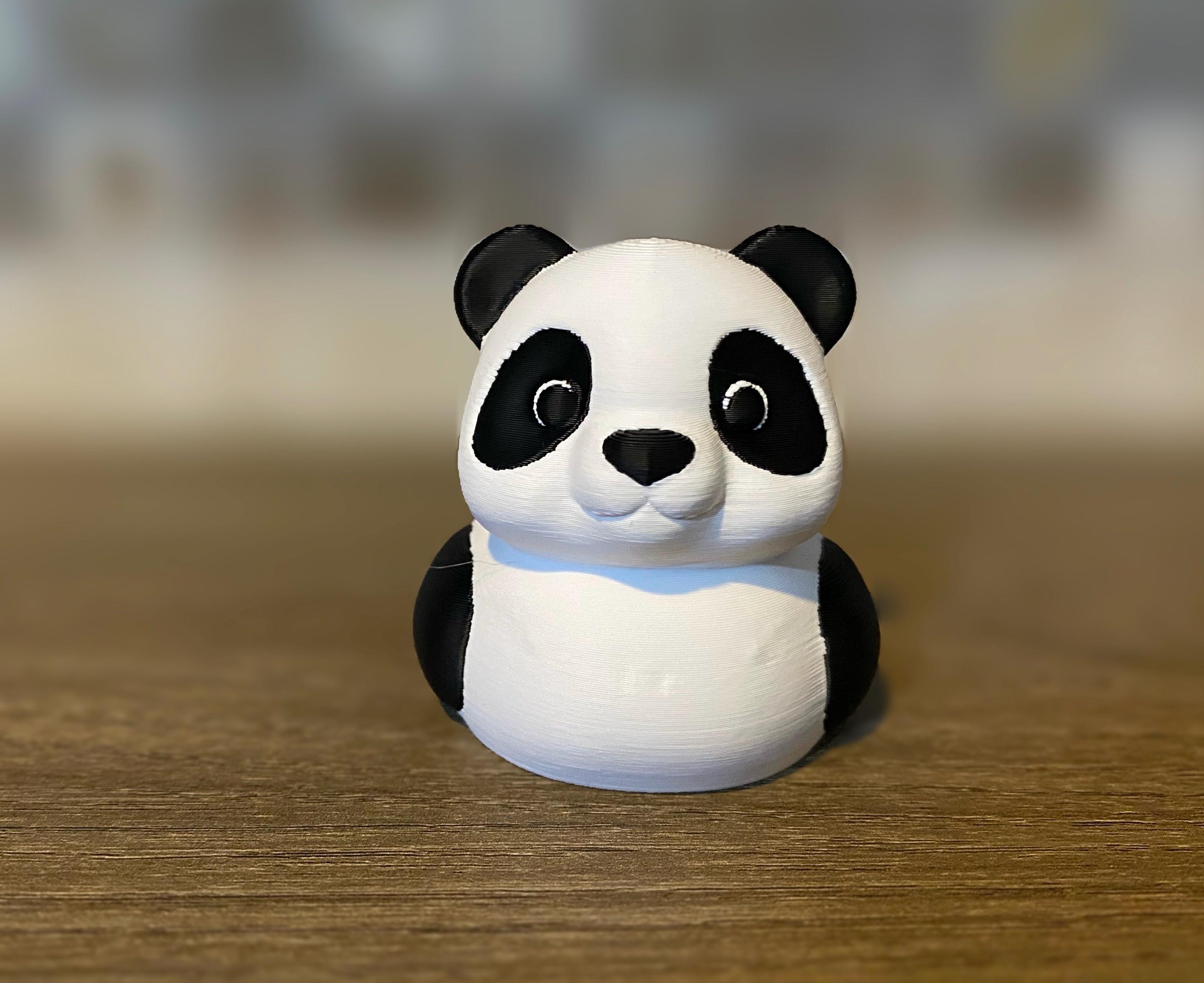 Panda Bear Duck - 3D Printed Figurine - Jeep Ducking Gift - Cruises ...