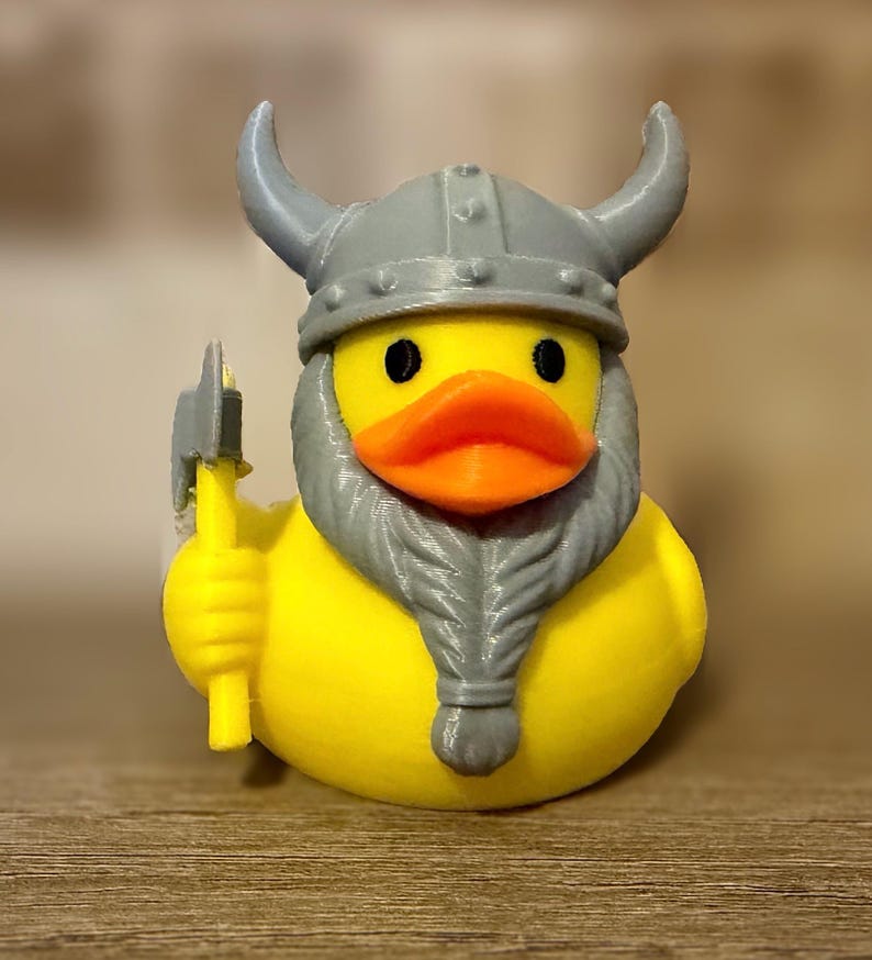Viking Duck- 3D Printed Figurine - Jeep Ducking Gift - Cruises ...