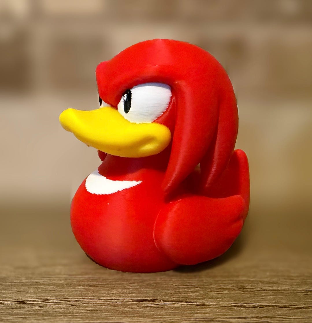 Super Fast Hedgehog Duck - Red - 3D Printed Figurine - Jeep Ducking ...