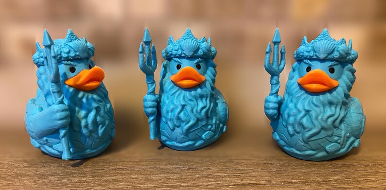 Poseidon Duck - 3D Printed Figurine - Jeep Ducking Gift - Cruises - Etsy