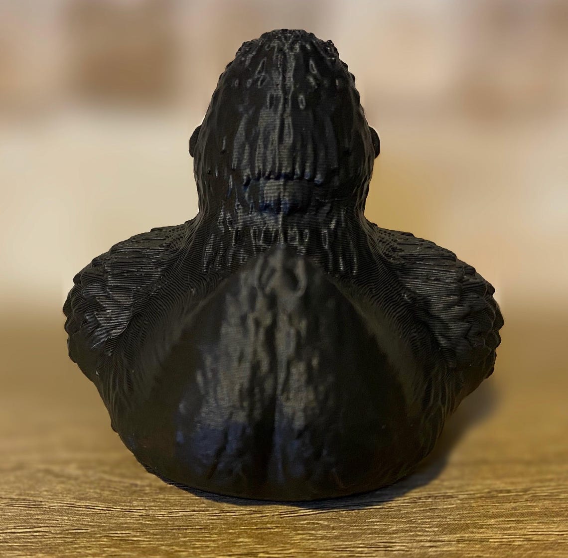 Giant Gorilla Duck - 3D Printed Figurine - Ducking Gift - Cruises ...