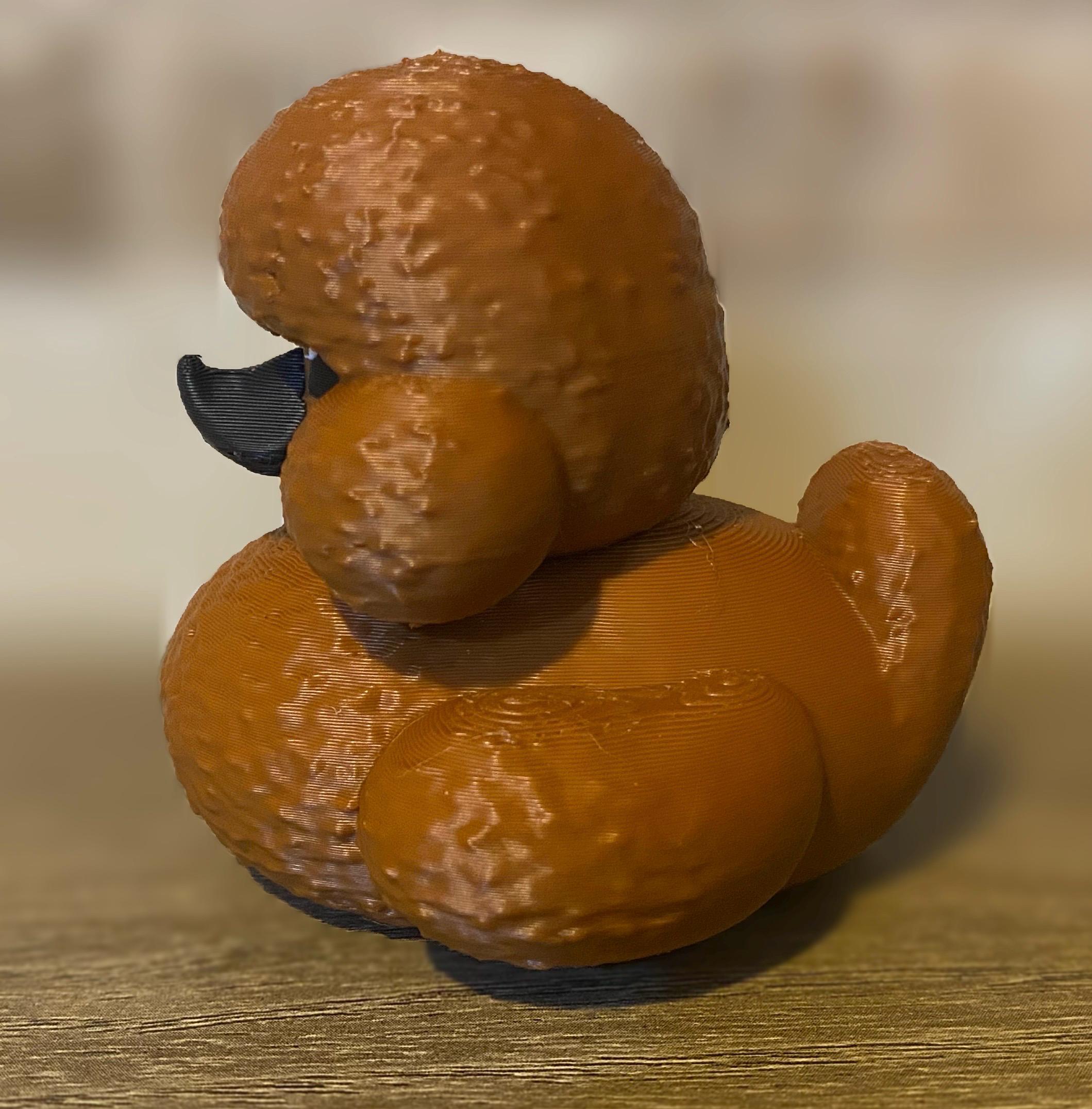 Poodle Duck - 3D Printed Figurine - Car Dashboard Decor - Ducking Gift ...
