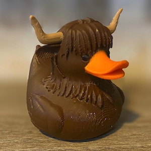 Highland Cow Duck - Etsy