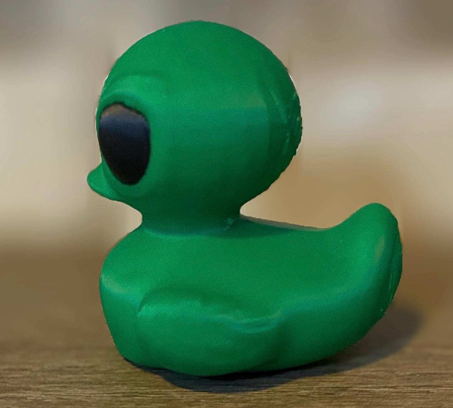 Green Alien Duck - 3D Printed Figurine - Car Dashboard Decor - Ducking ...