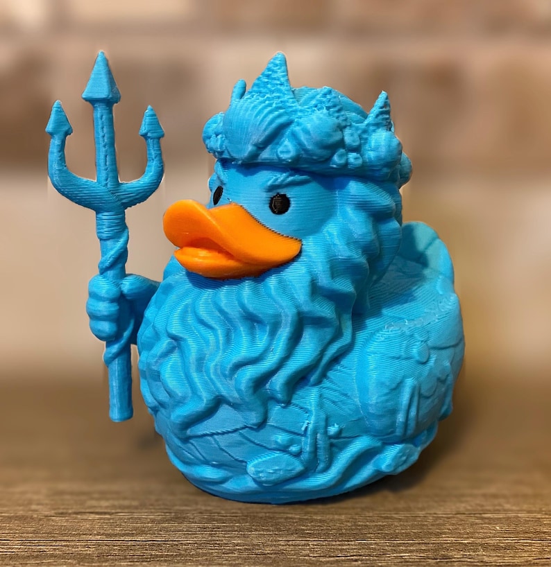 Poseidon Duck - 3D Printed Figurine - Jeep Ducking Gift - Cruises - Etsy