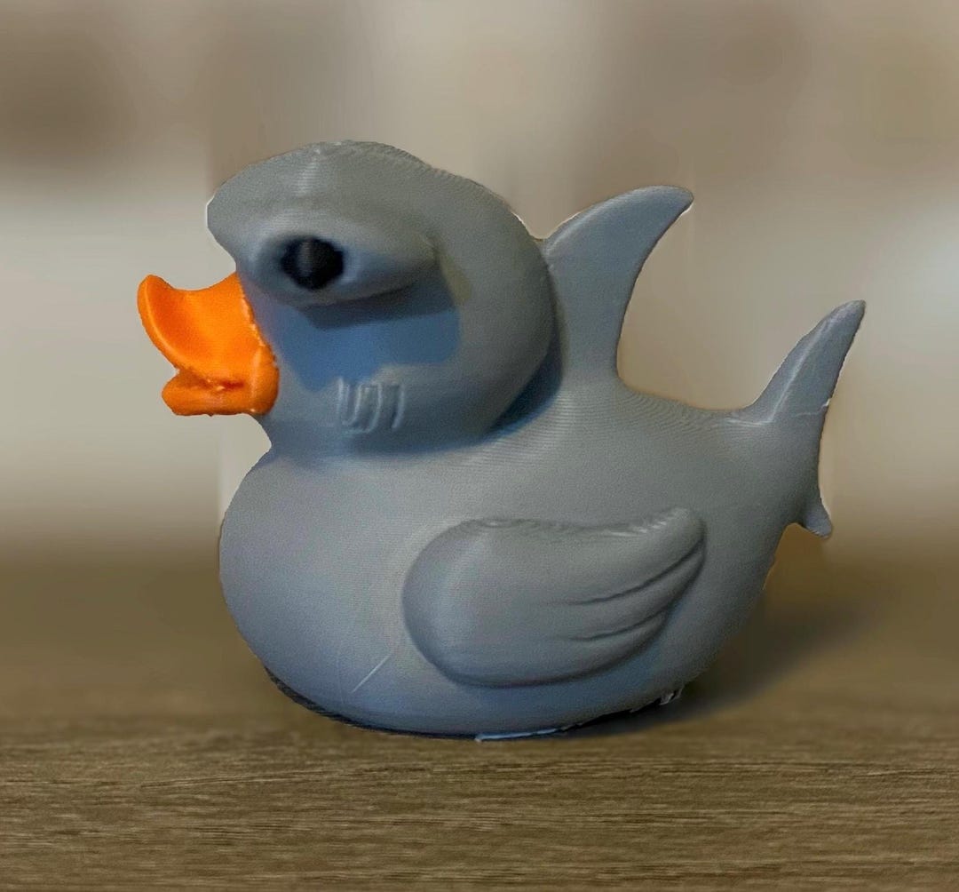 Hammerhead Shark Duck - 3D Printed Figurine - Car Dashboard Decor ...