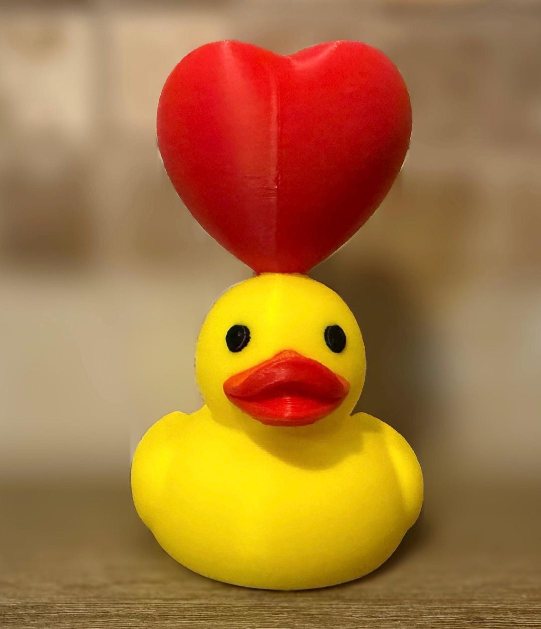 Duck - Heart - 3D Printed Figurine - Car Dashboard Decor - Ducking Gift ...