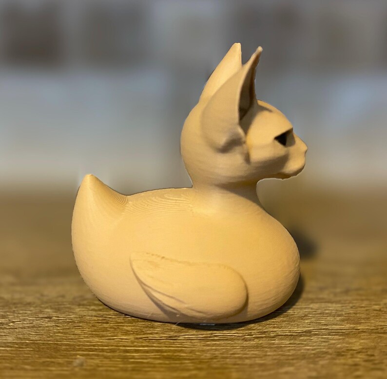 Sphynx Cat Duck - 3D Printed Figurine - Car Dashboard Decor - Ducking ...