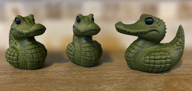 Crocodile Duck- 3D Printed Figurine - Jeep Ducking Gift - Cruises ...