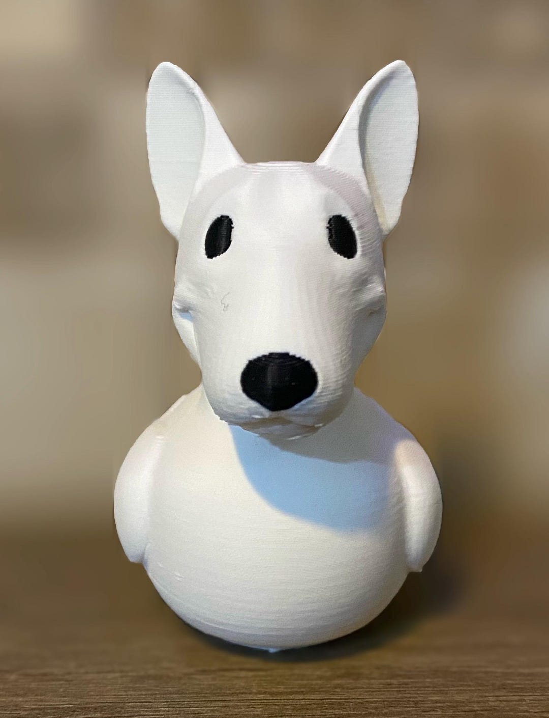 Bull Terrier Duck - 3D Printed Figurine - Car Dashboard Decor - Ducking ...