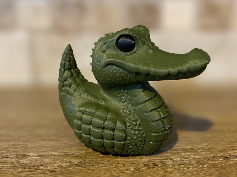 Crocodile Duck- 3D Printed Figurine - Jeep Ducking Gift - Cruises ...