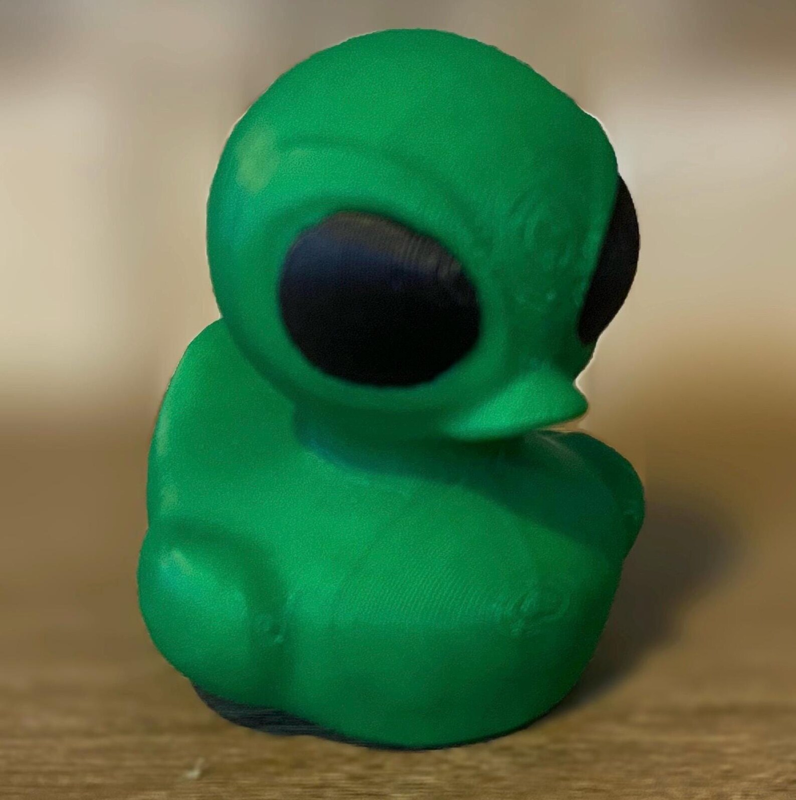 Green Alien Duck - 3D Printed Figurine - Car Dashboard Decor - Ducking ...