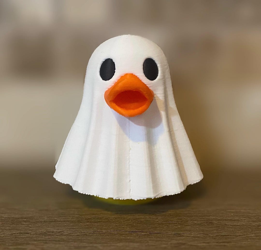 Ghost Duck - 3D Printed Figurine - Ducking Gift - Cruises ...