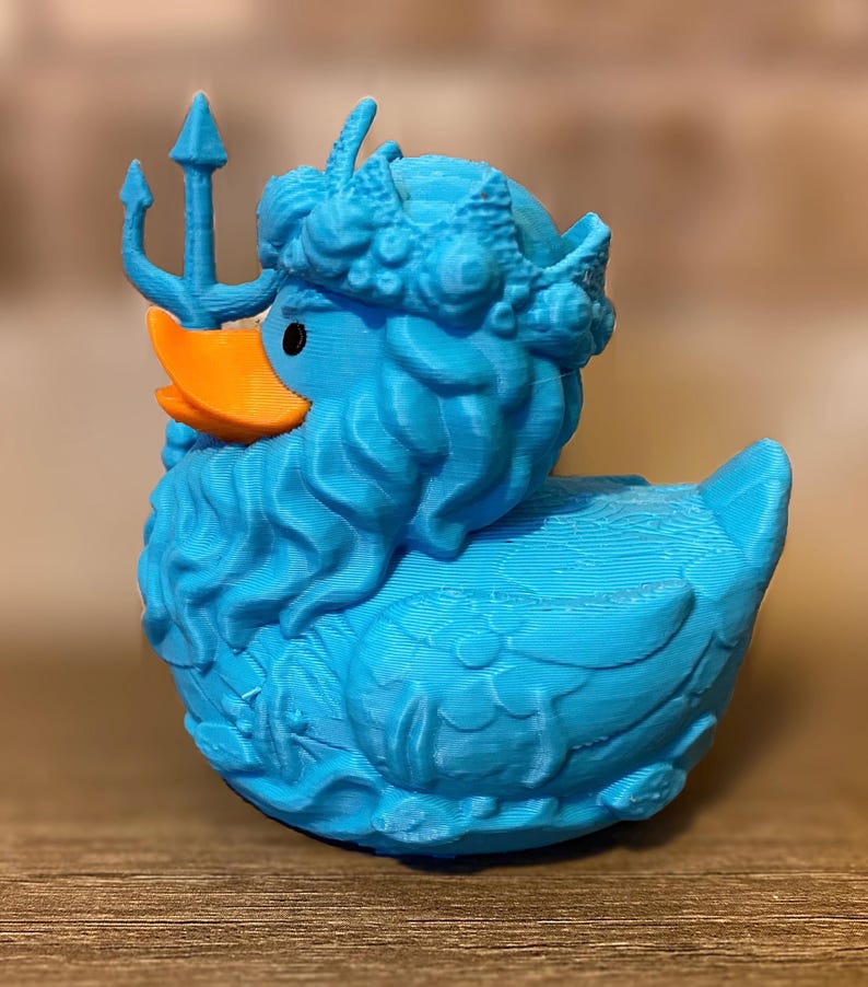 Poseidon Duck - 3D Printed Figurine - Jeep Ducking Gift - Cruises - Etsy