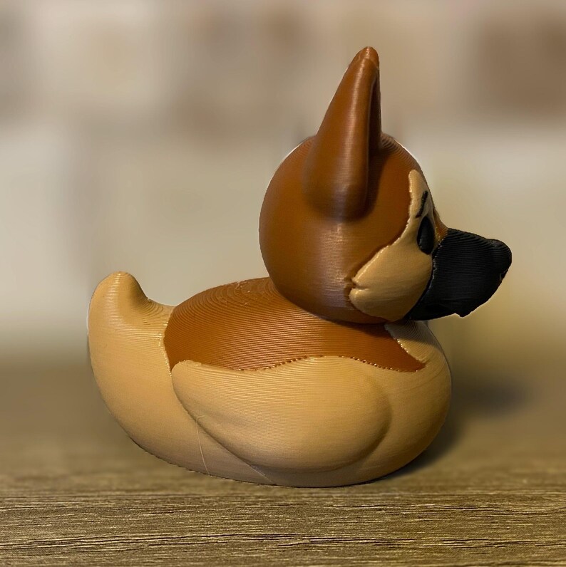 German Shepherd Duck- 3D Printed Figurine - Ducking Gift - Cruises ...