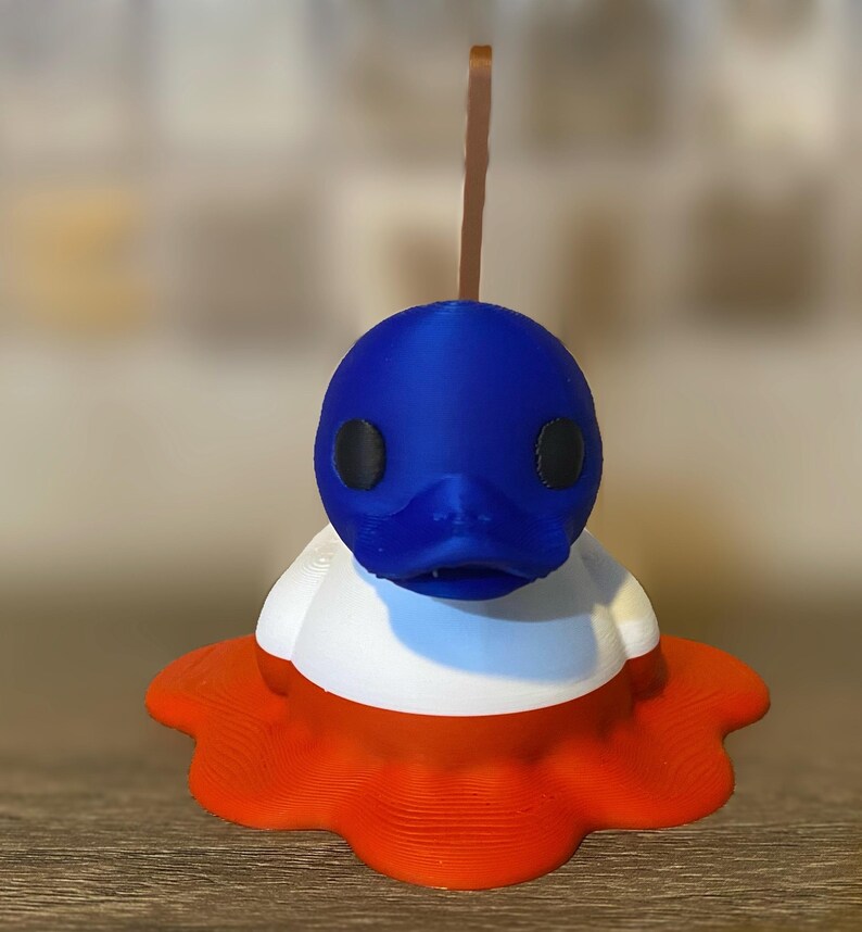 Melting Ice Pop Duck - Rainbow Ice - 3D Printed Figurine - Car ...
