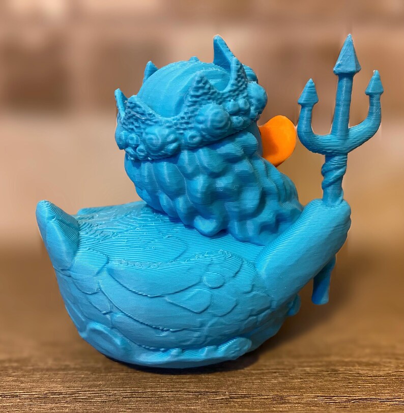 Poseidon Duck - 3D Printed Figurine - Jeep Ducking Gift - Cruises ...