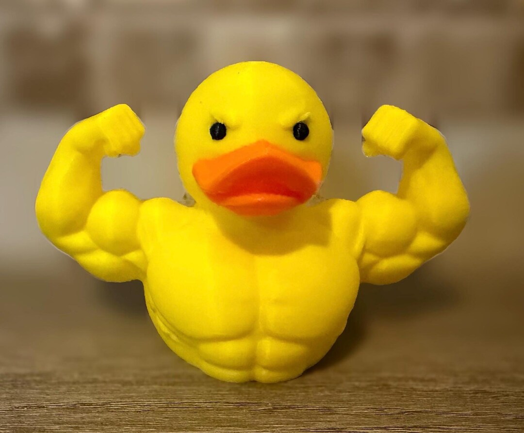 Muscle Body Builder Duck - Gym - 3D Printed Figurine - Jeep Ducking ...