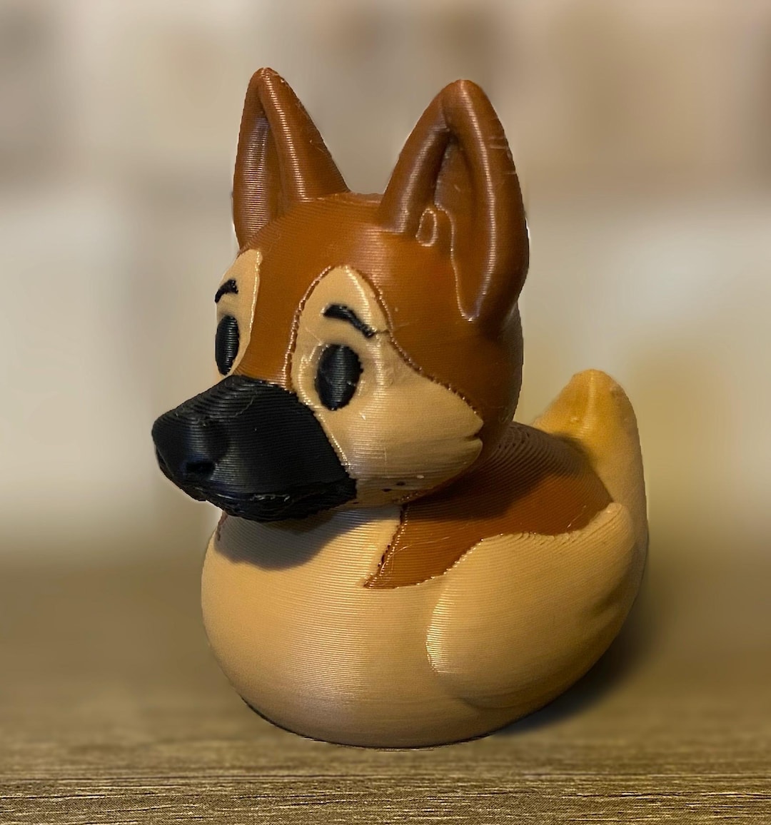 German Shepherd Duck- 3D Printed Figurine - Ducking Gift - Cruises ...